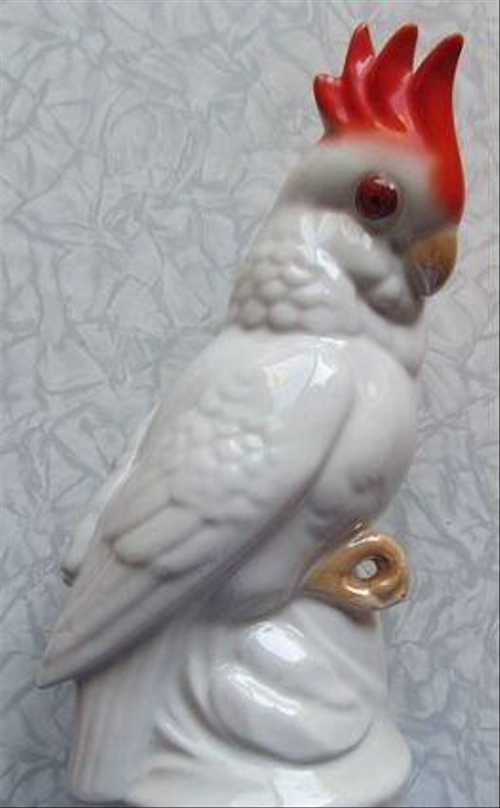 Статуэтка фарфоровая светильник попугай СССР