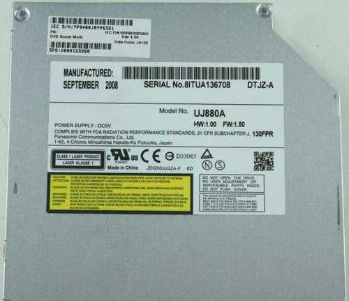 Привод ноутбука SATA UJ880A Panasonic 12.7mm