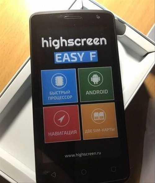 Смартфон Highscreen easy F