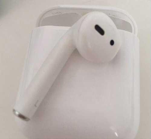 Наушник левый+кейс airpods2 оригинал