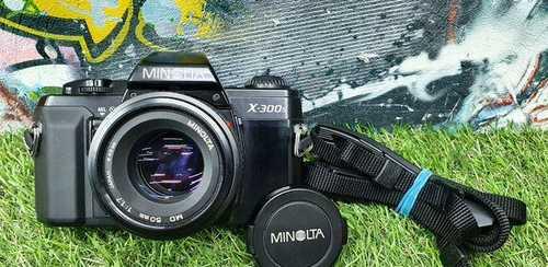 Minolta x-300s + Minolta MD 50 mm f/1.7