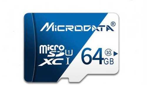 Карта памяти MicroData 64 GB class 10