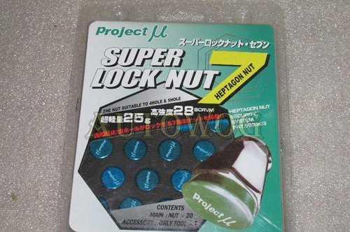 Гайки колёсные спортивные Project M Lock7 M12*1.25