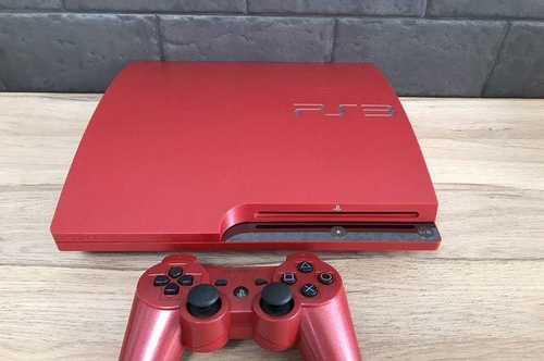 Sony PS3 Slim Limited edition RED (красная)