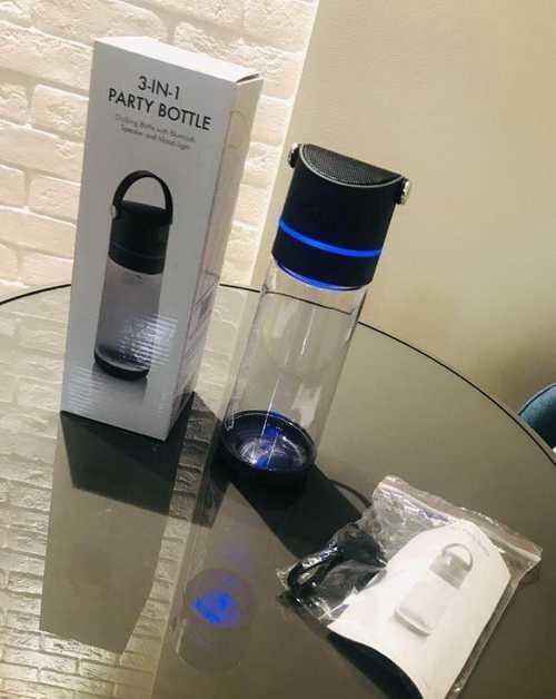 Колонка Bluetooth бутылка Shell