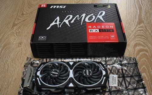Новая MSI armor Radeon RX 570 8GB