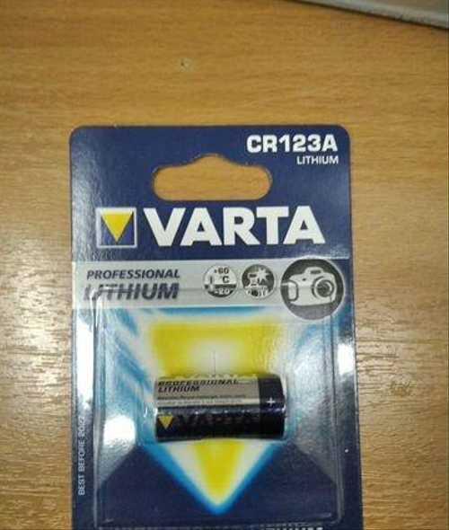 Батарейка литиевая Varta CR123A