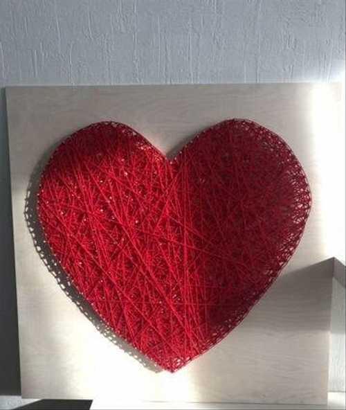 Сердце стринг арт