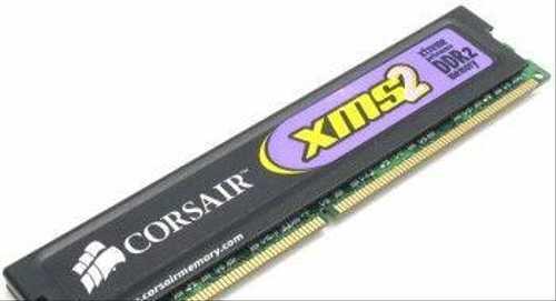 Corsair DDR2 1 GB. (675MHz), (два модуля по 512 )