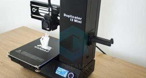 Новый 3D принтер Duplicator i3 Mini + 3 подарка