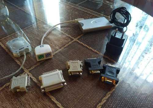 Переходник адаптер DVI-VGA USB разветвители