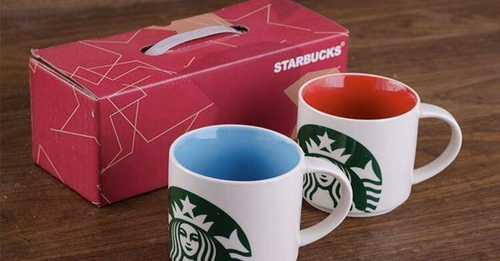 Кружки StarBucks в коробочках подарочные большие