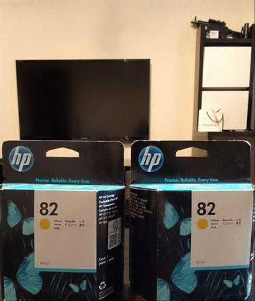 Картридж струйный HP 82 C4913A желтый