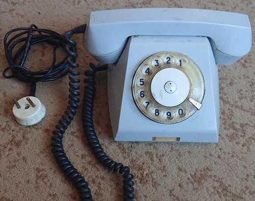 Телефон проводной домашний дисковый кнопочный