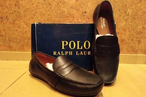 Новые черные мокасины Polo Ralph Lauren, 45 размер