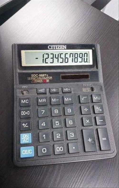 Калькулятор citizen 888