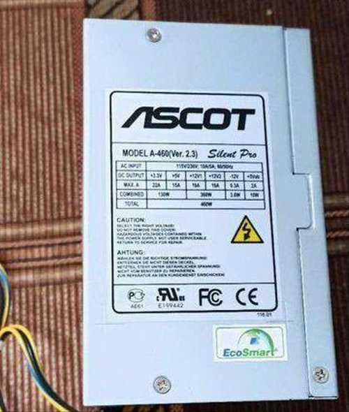 Блок питания Ascot A-460(Ver. 2.3) 460W