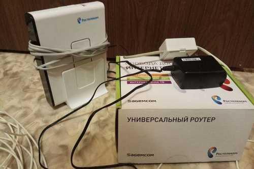 Wi-Fi роутер adsl Sagemcom Ростелеком+ сплиттер