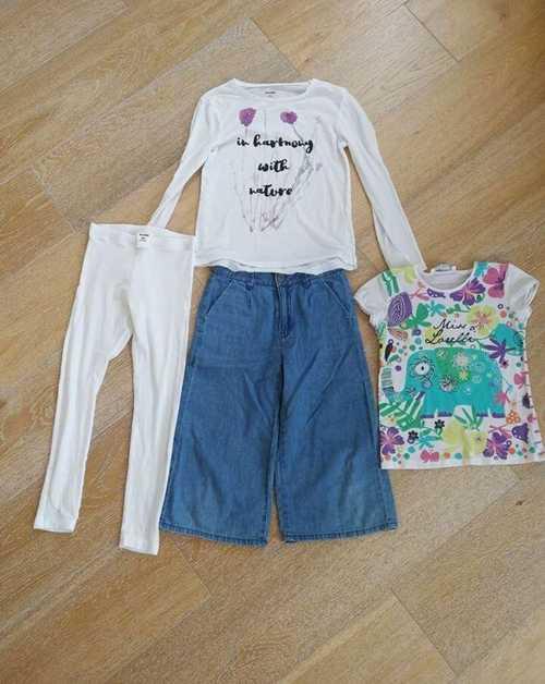Кюлоты футболка джемпер легинсы для девочки 6 лет