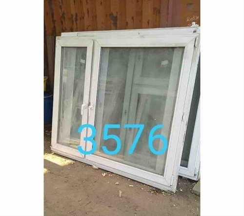 Окно бу пластиковое, 1390(в) х 1700(ш) № 3576