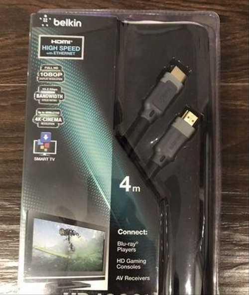 Кабель hdmi belkin 4 м