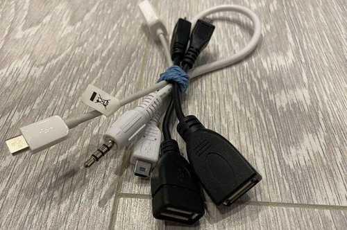 OTG кабели, 3.5 jack - mini USB