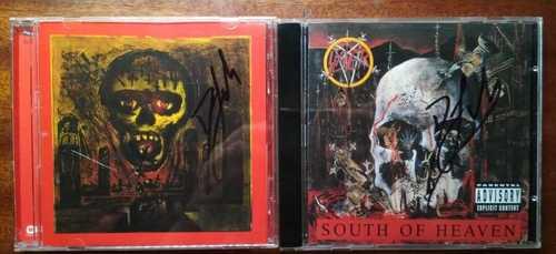 CD диски Slayer автограф Dave Lombardo