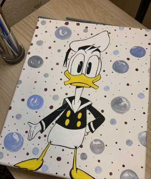 Картина Donald Duck акрилом
