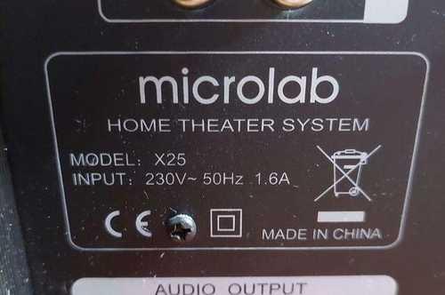 Акустические колонки 5.1 microlab x25