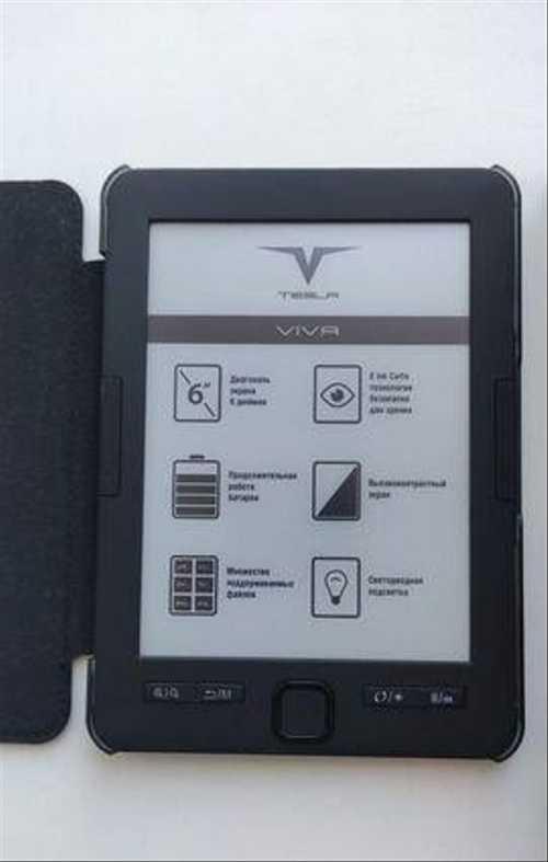 Новая электронная книга Tesla viva 8Gb подсветка