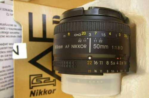Объектив для фотоаппарата Nikkor AF50 D1.8 mm