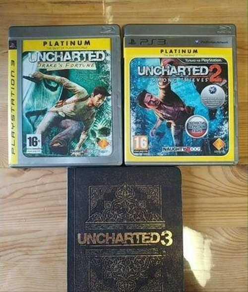 Игры ps3 Uncharted все 3 части