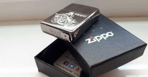 Зажигалка Зиппо Zippo 150 Moto Rider (Новая)