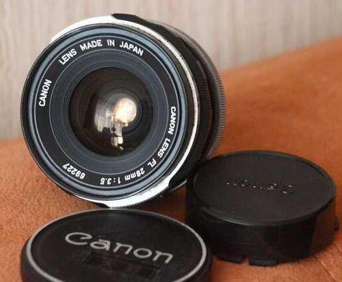 Объектив Canon FL 28 mm f/ 3.5