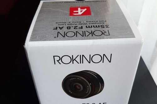 Новый Rokinon Samyang AF 35mm F2.8 для Sony FE