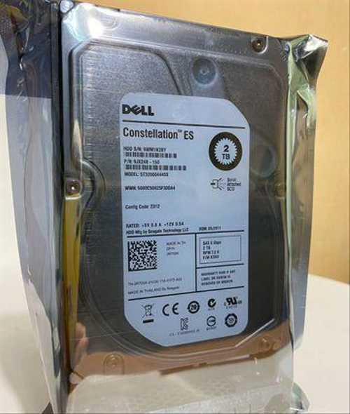 Жест.Диск Dell ST32000444SS 2Tb 0R755K 3,5 SAS