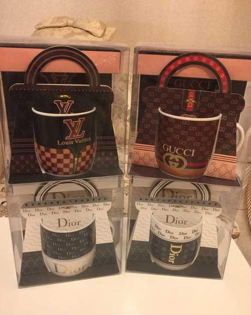 Брендовая кружка Dior,LV,Gucci