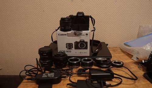 Canon EOS M50 Kit + допы