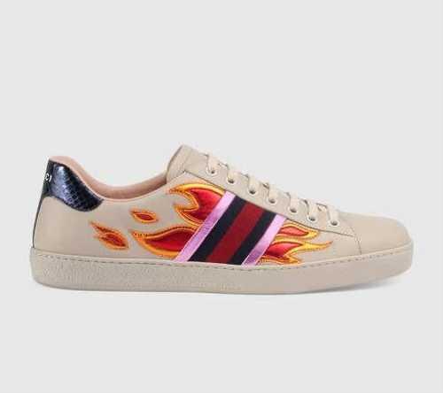 Gucci ace flame кеды