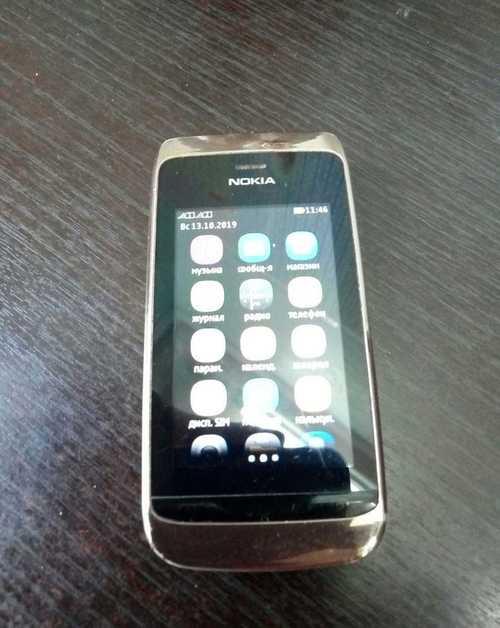 Смартфон nokia asha 308 золотой