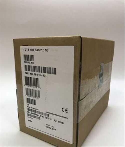 781518-B21 Жесткий диск HPE 1.2TB 2,5" (SFF) SAS
