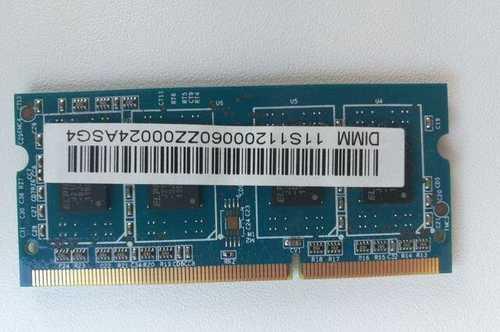 Оперативная память для ноутбука DDR3, 2GB, Ramaxel