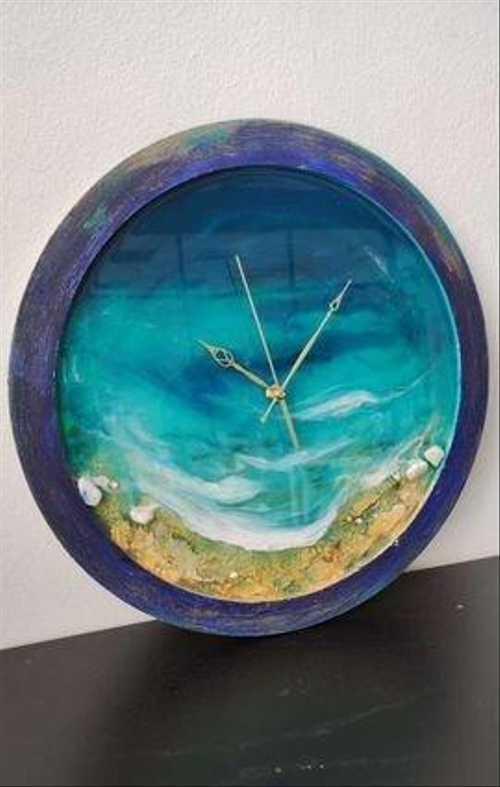 Часы настенные 40см Море