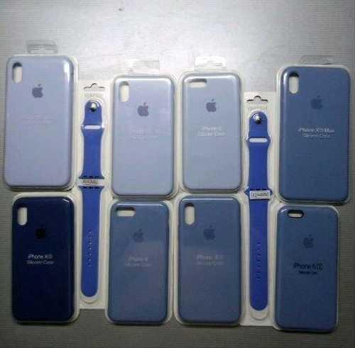 Чехлы для iPhone синие
