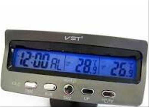 Часы VST-7045v с термометром и вольтметром