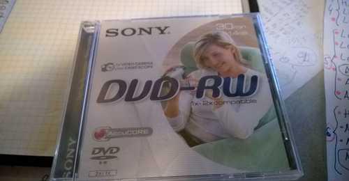 Диск Sony DVD-RW 30 min 1.4 Gb