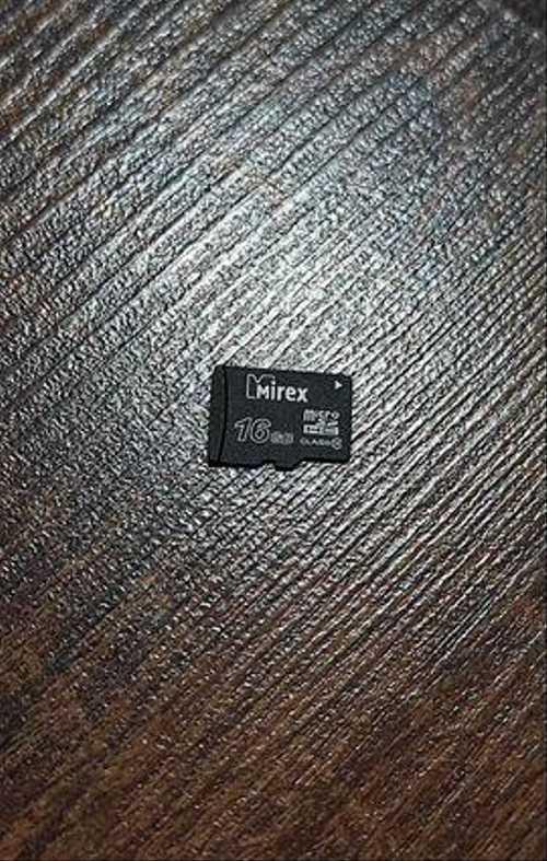 Карта памяти MicroSD mirex 16gb