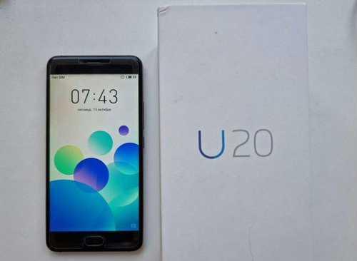 Meizu U20 3/32 GB + Защитное стекло