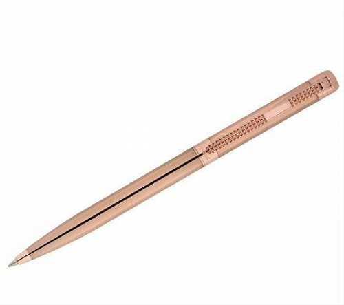 Ручка шариковая Delucci "Semplice", синяя, 1,0 мм, корпус медь/розовое золото (CPs 11411)