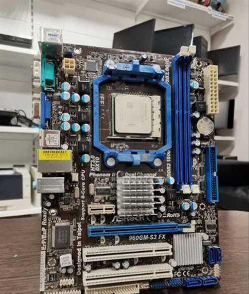 Связка Asrock 960gm-s3 fx + athlon + кулер